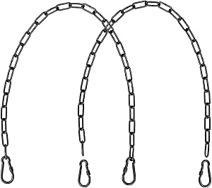 Amazon.com: 2 Pack 39inch Heavy Duty Hanging Chain with 4 Carabiners ...