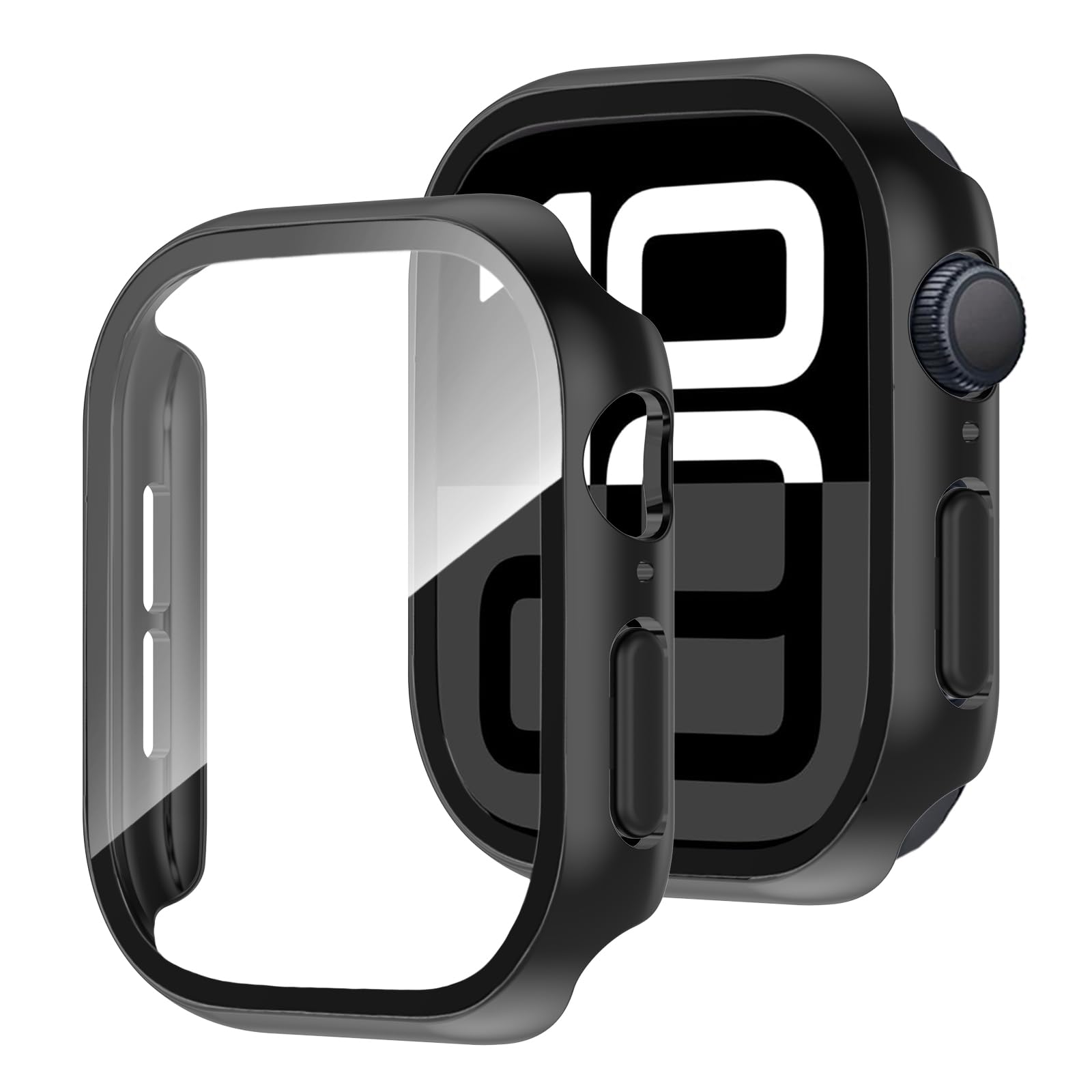 Amazon.com: 2 Pack Case with Tempered Glass Screen Protector for Apple ...