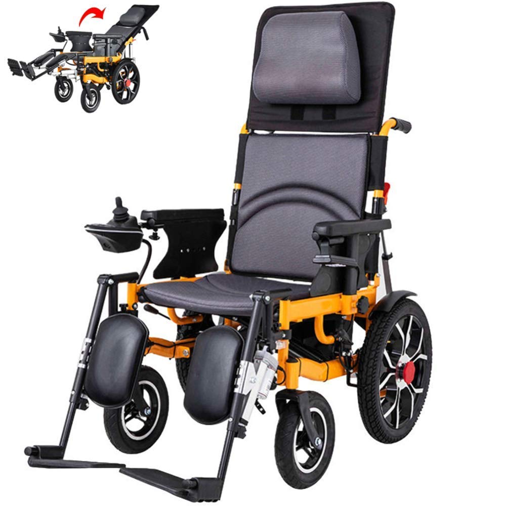 Buy JUNZHEN Folding electric wheelchair electric wheelchair lightweight ...