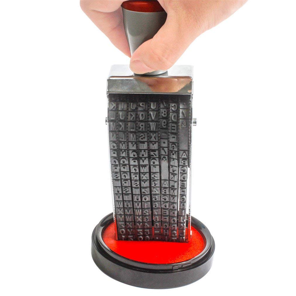 Rolling Stamp, Uooker 8 Digits Stamp Personalized English Alphabet ...