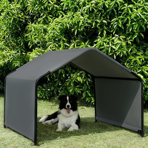 Amazon.com: ShelterLogic 4' Outdoor Pet Shade, Versatile Pet Canopy ...