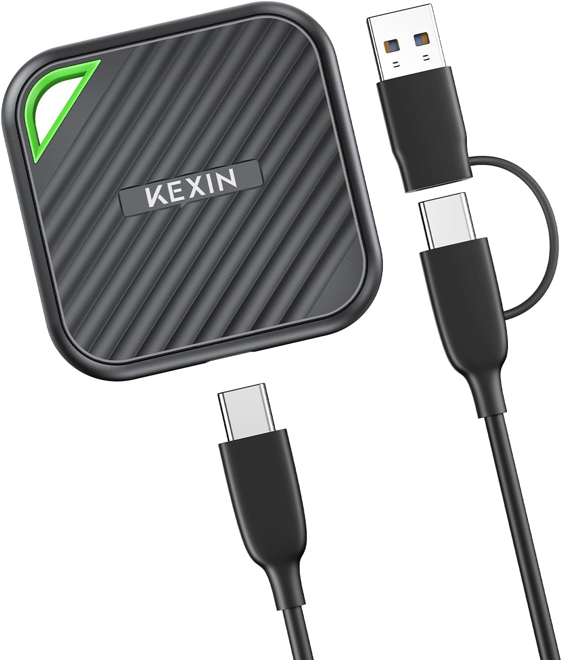 Amazon.com: KEXIN External SSD 512G USB C Portable SSD Up to 2000MB/s ...