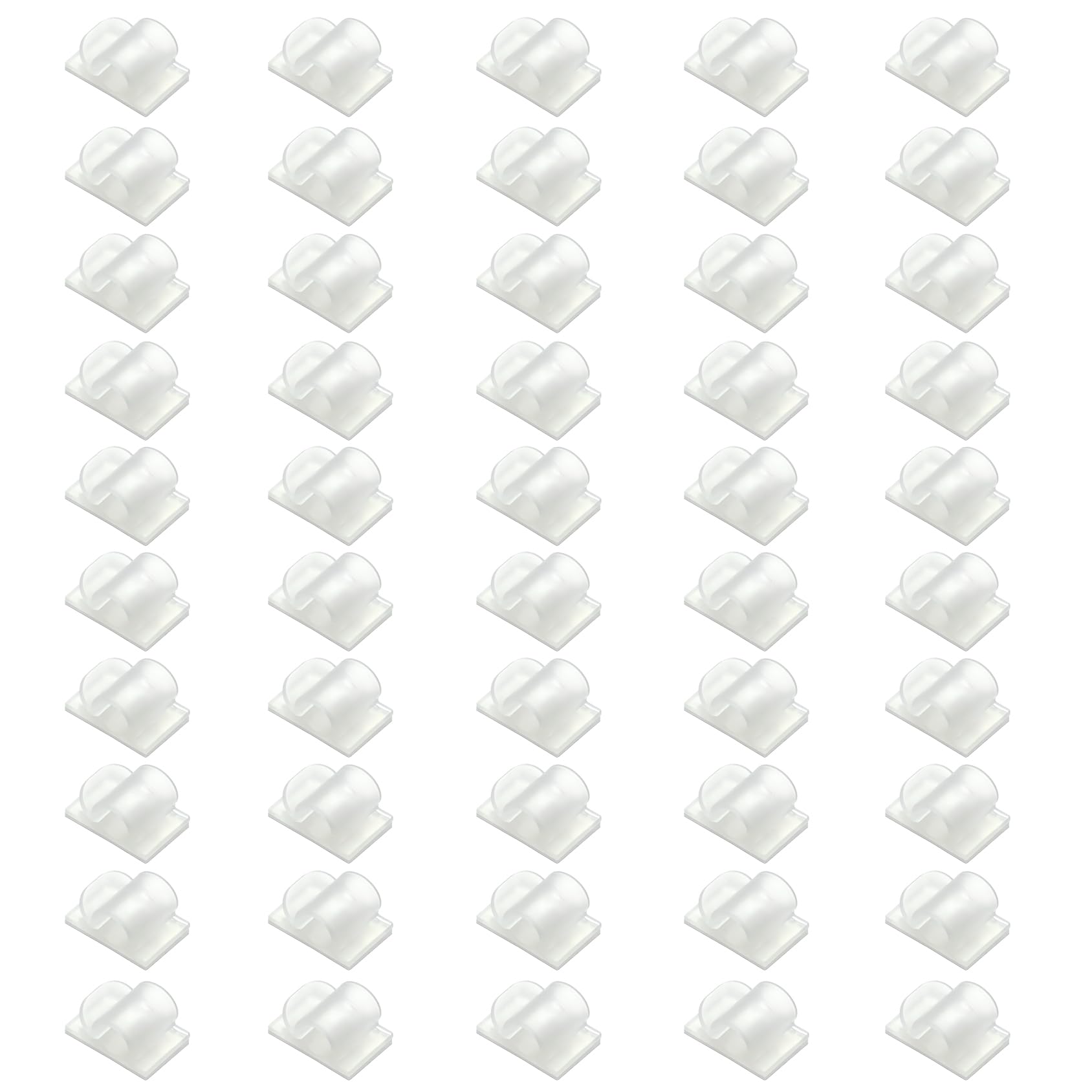Viaky 50-Pack Self Adhesive Wire Clips, Round Cable Holder Desktop ...