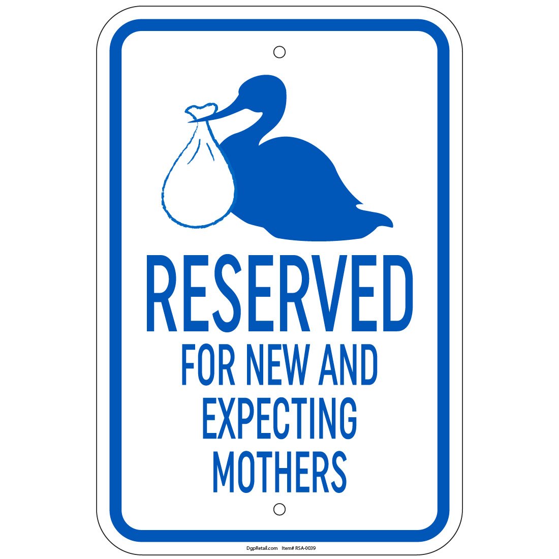 Amazon.com : Stork Parking - Reserved For Expectant Mother Sign 8"x12 ...