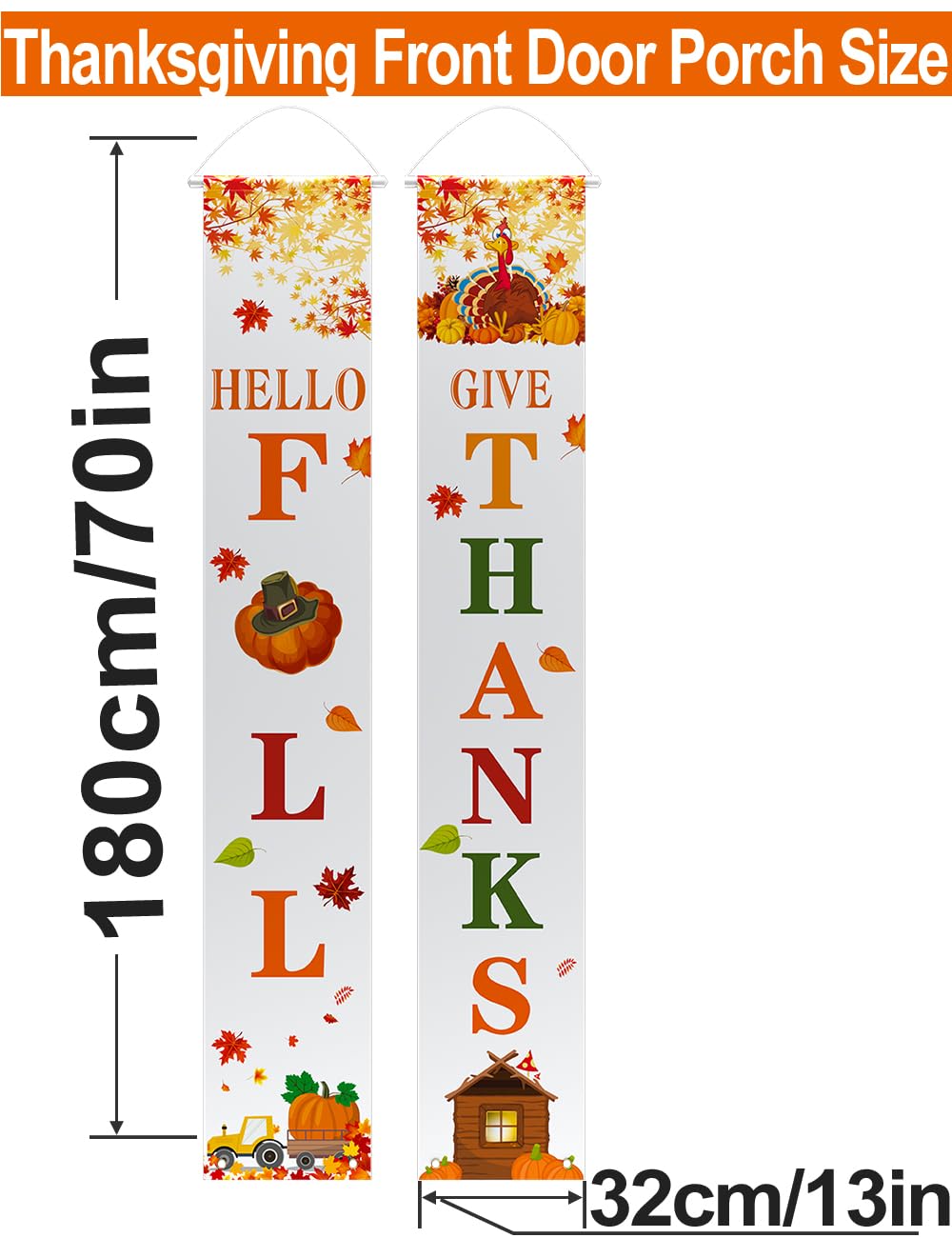 Snapklik.com : Fall Decor Fall Banners For Front Door, Hello Fall ...