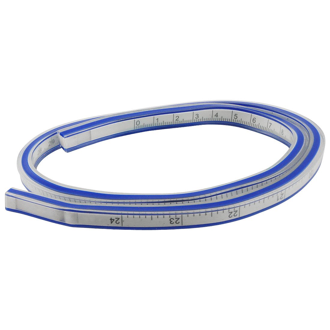 Sellify Plastic Flexible Snake Ruler 0-24 Inche Measuring Range Blue ...