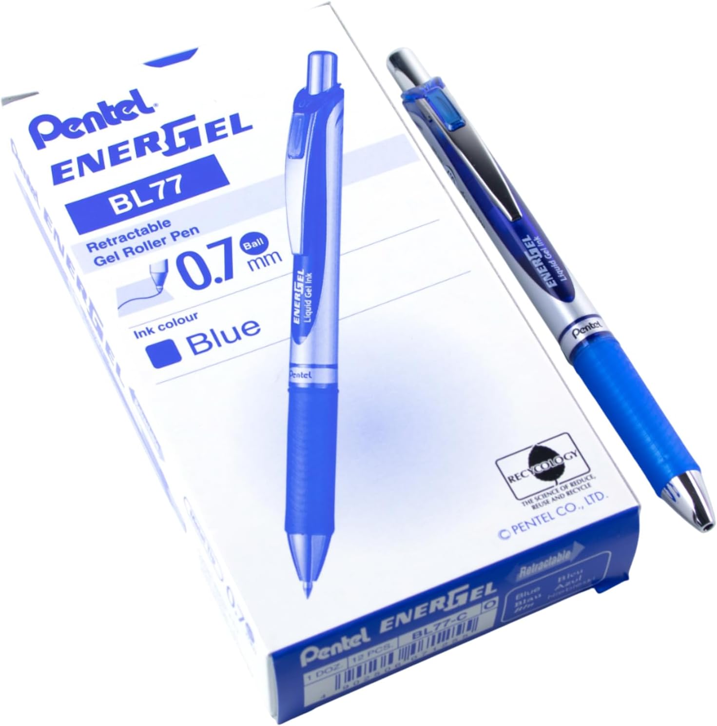 Pentel BL77-C EnerGel Deluxe Bolígrafo, Azul : Amazon.com.mx: Oficina y ...