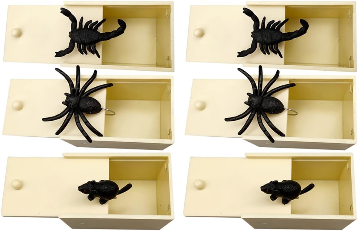 Amazon.com: Spider Toy Craft Toys Prank Toy Spider Box Gag Spider Scare ...