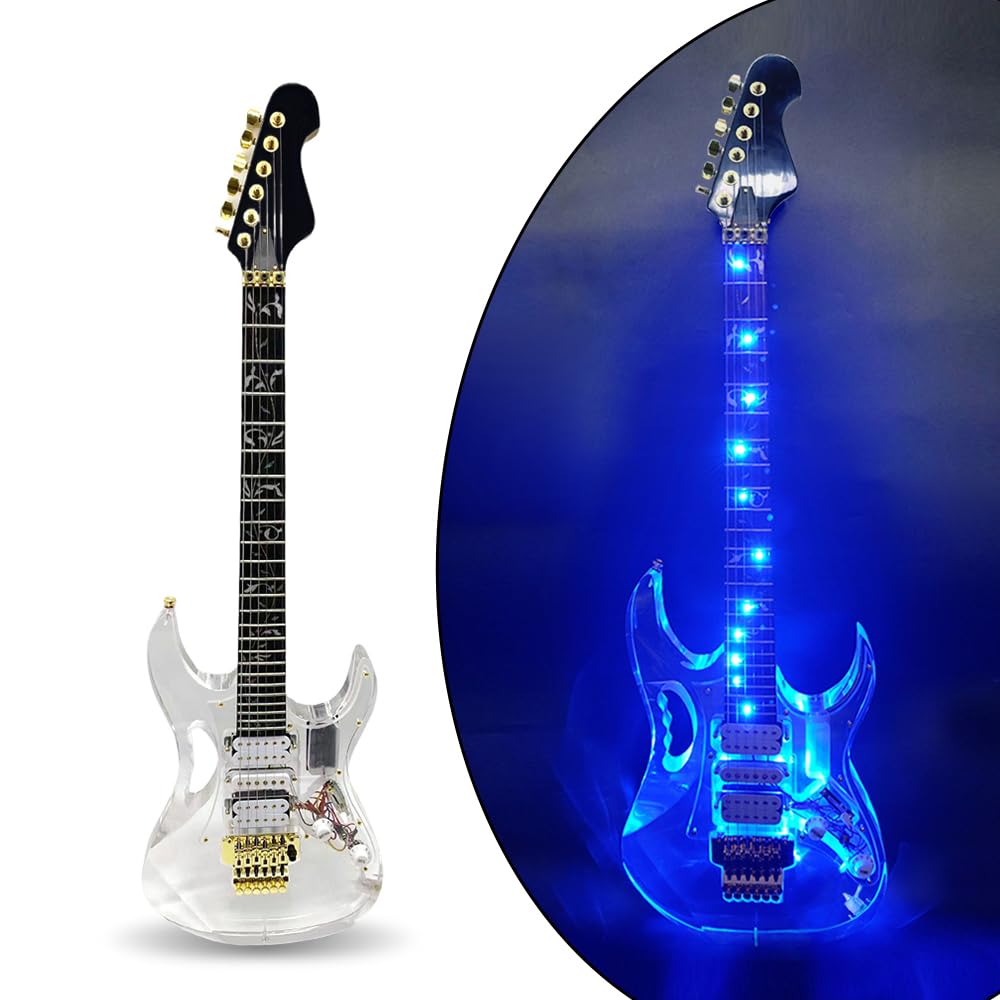 Snapklik.com : Yinfente 39Inch Electric Guitar Kit Transparent Acrylic ...