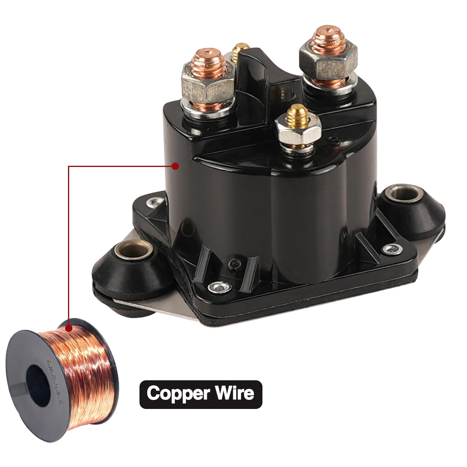 Snapklik.com : 12V Starter Solenoid For Mer-cury Marine Outboard 65 75 ...