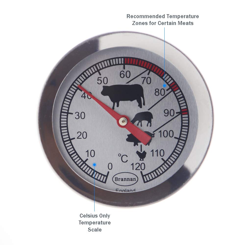 Snapklik.com : Meat Thermometer Probe Oven Proof - Leave In Oven To ...