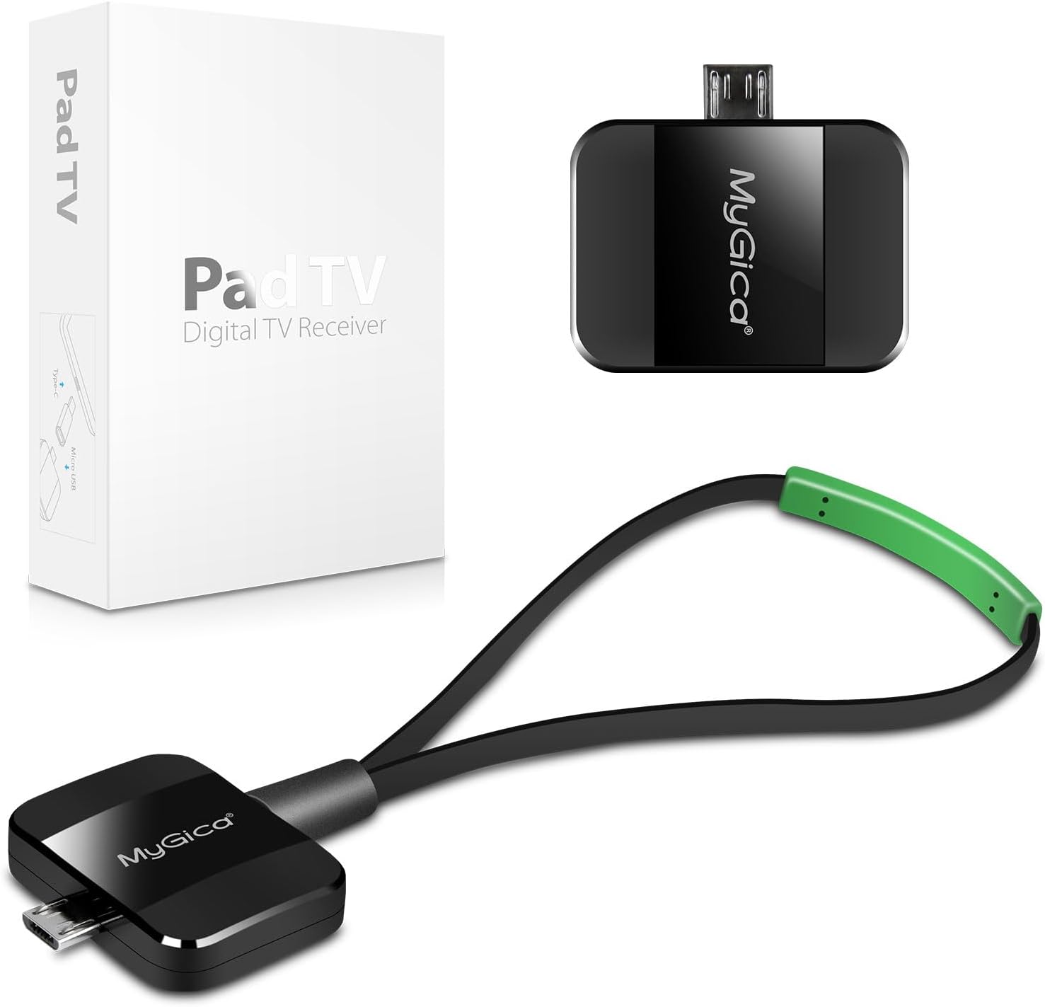 Amazon.com: Micro USB TV Tuner Card with Type C Adapter - Watch Live TV ...