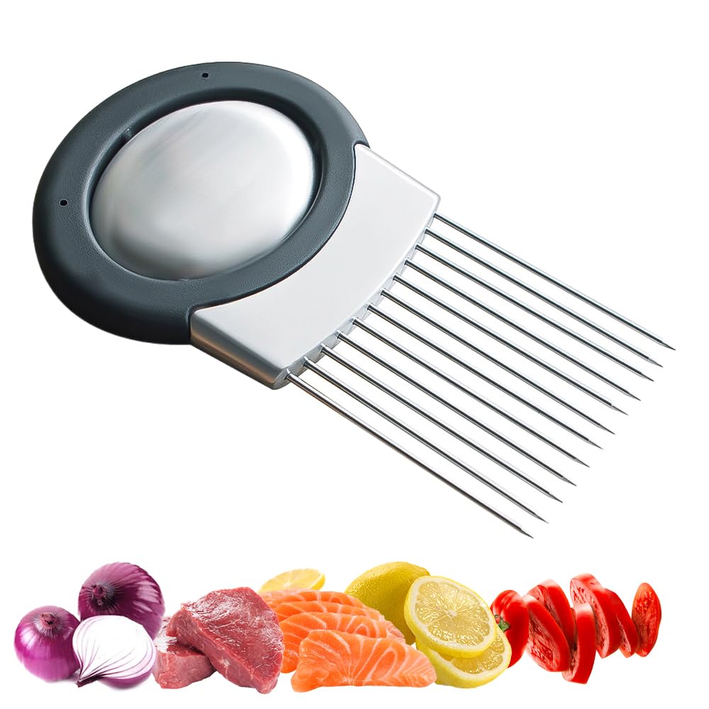 Amazon.com: Stainless Steel Onion Holder for Slicing, 2024 New Onion ...