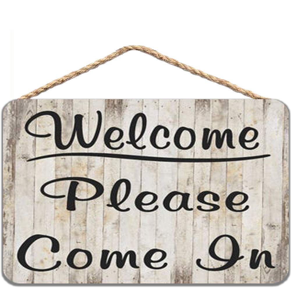 Amazon.com: Tin Sign, Welcome Please Come in, Welcome, Store Open ...