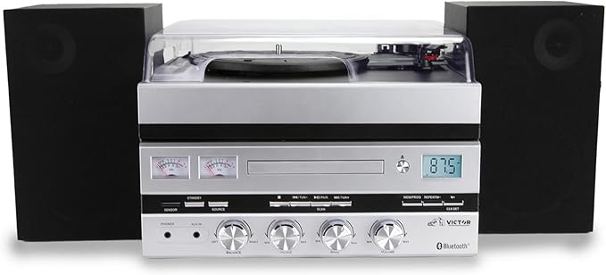 Amazon.com: Victor VDTS-5400 Geneva 5-in-1 Music Center with Bluetooth ...