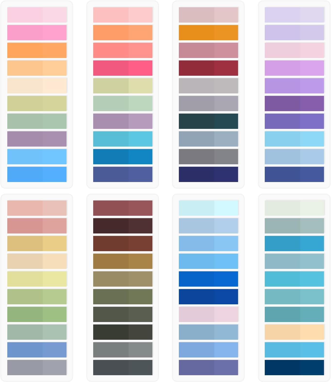 Qufiiry 1600 Pcs Sticky Tabs, Coloured Book Tabs, Writable Index Tabs ...