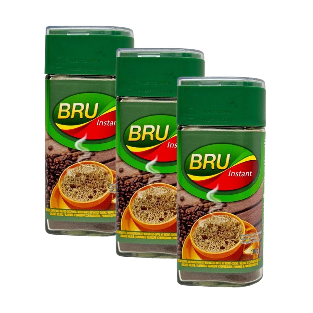 Bru Instant Coffee Premium Blend Aromatic Robusta And Arabic Beans ...