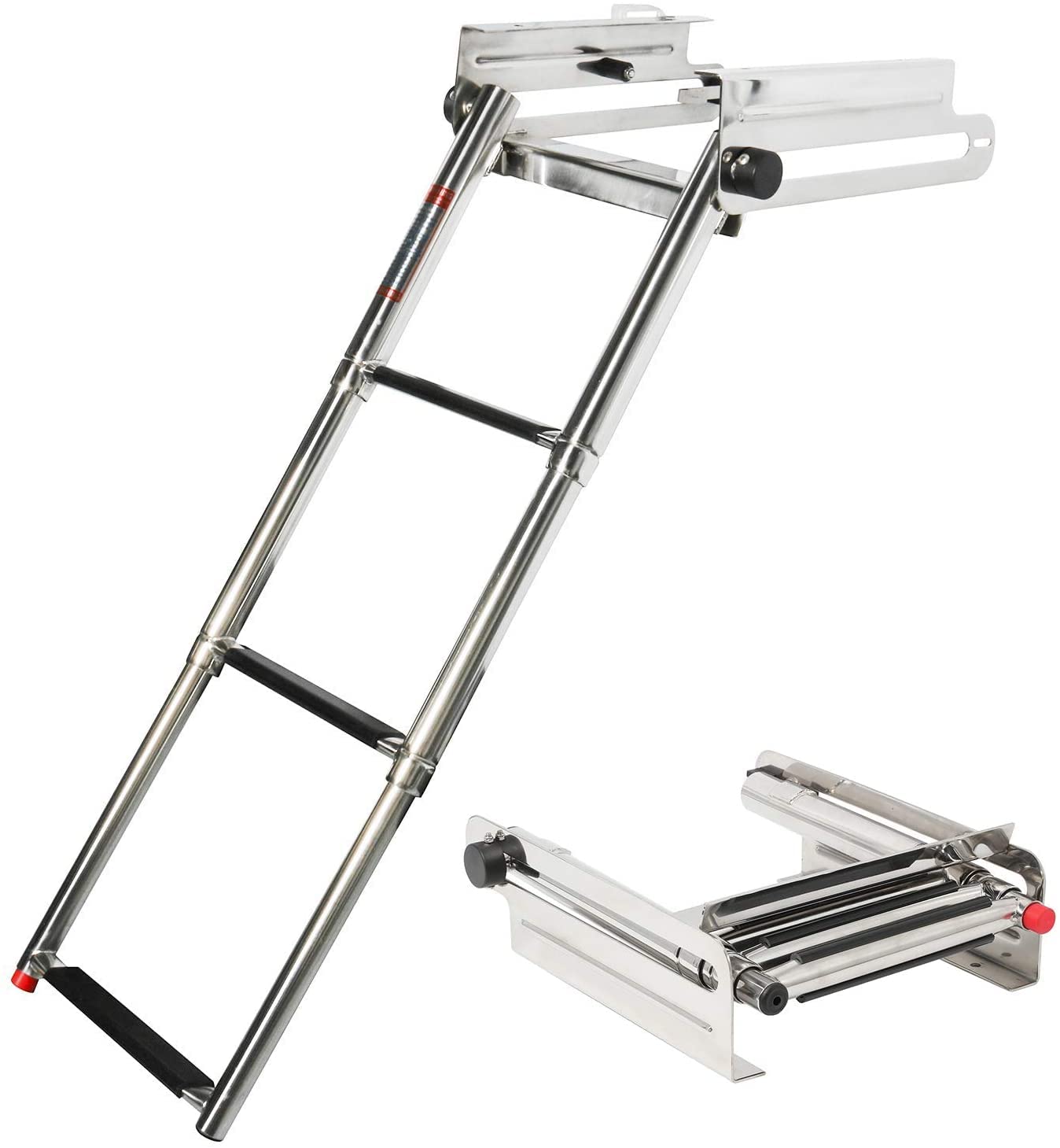 Dasmorine 3 Step Telescoping Boat Ladder 316 Stainless Steel Heavy ...