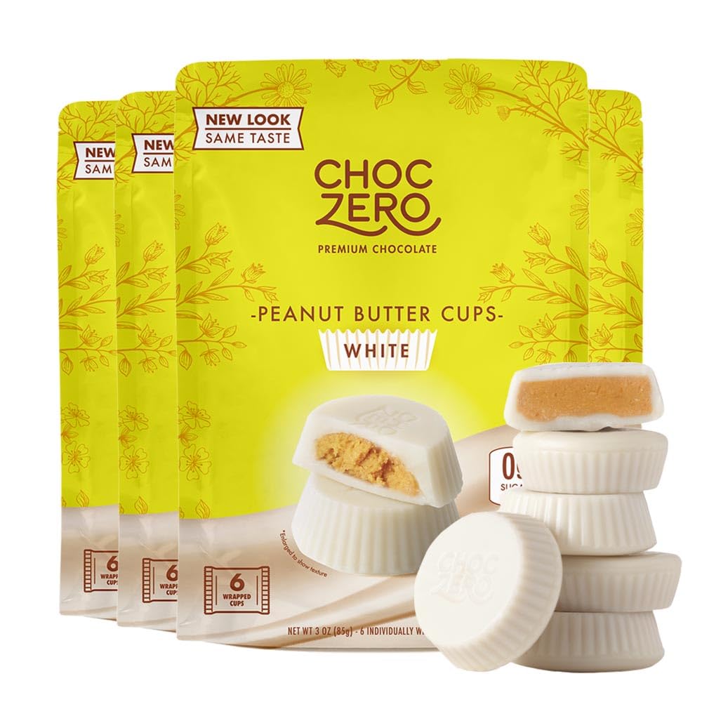 Buy Sugar Free White Chocolate Peanut Butter Cups by ChocZero - Gluten ...