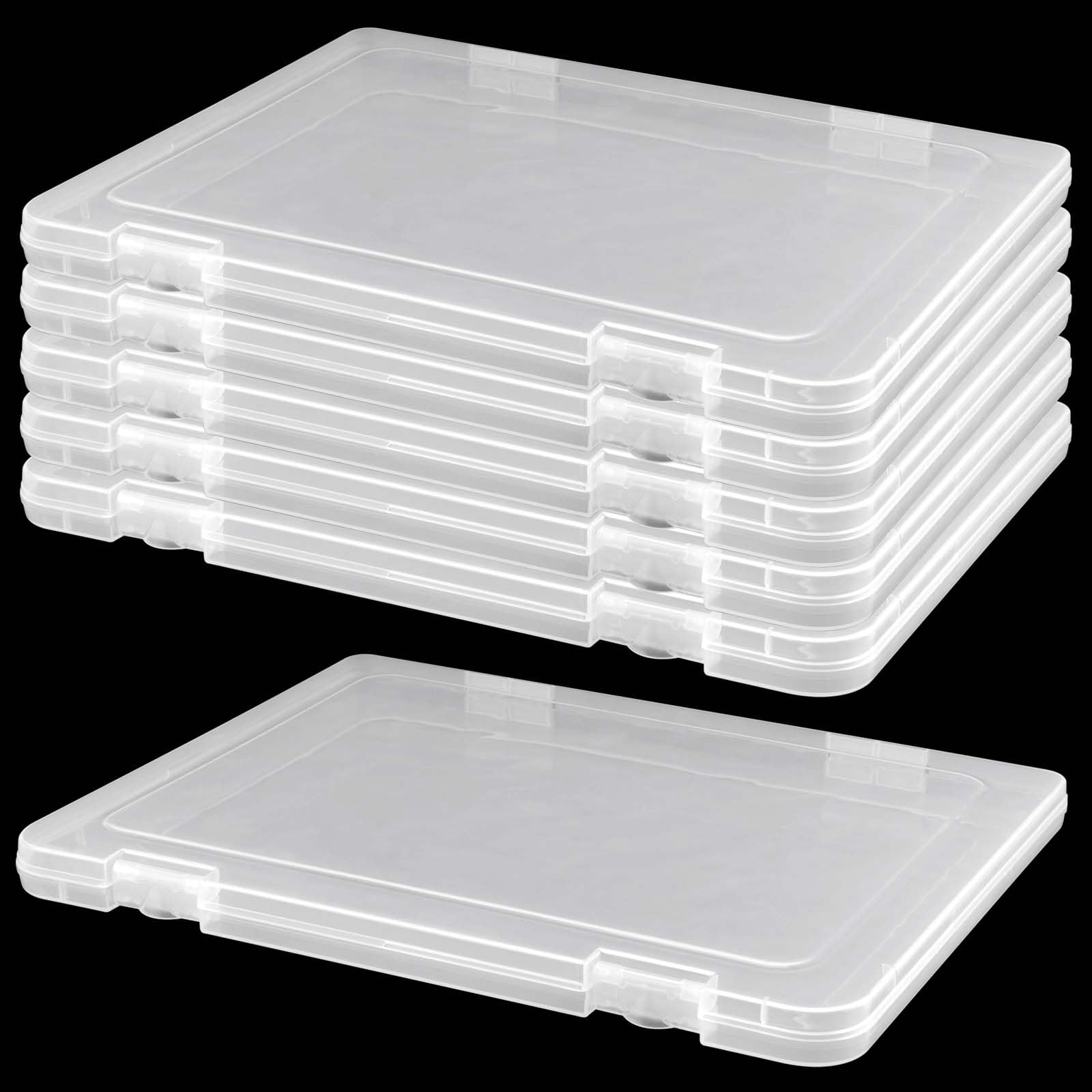 SEUNMUK 6 Pack A4 File Portable Project Case, Clear Storage Case with ...