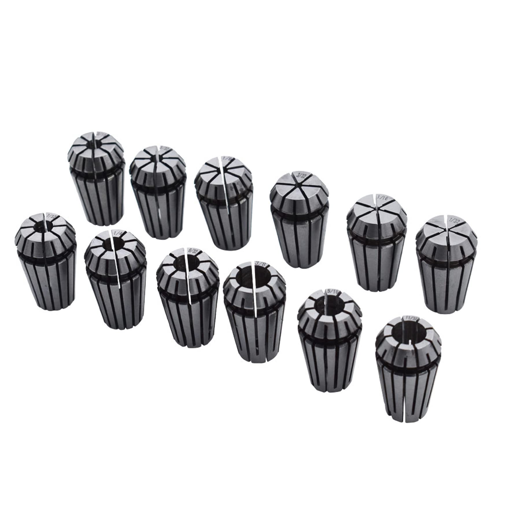waltyotur ER16 Spring Collet Set 1/32-3/8 Inch Carbon Steel Spring ...