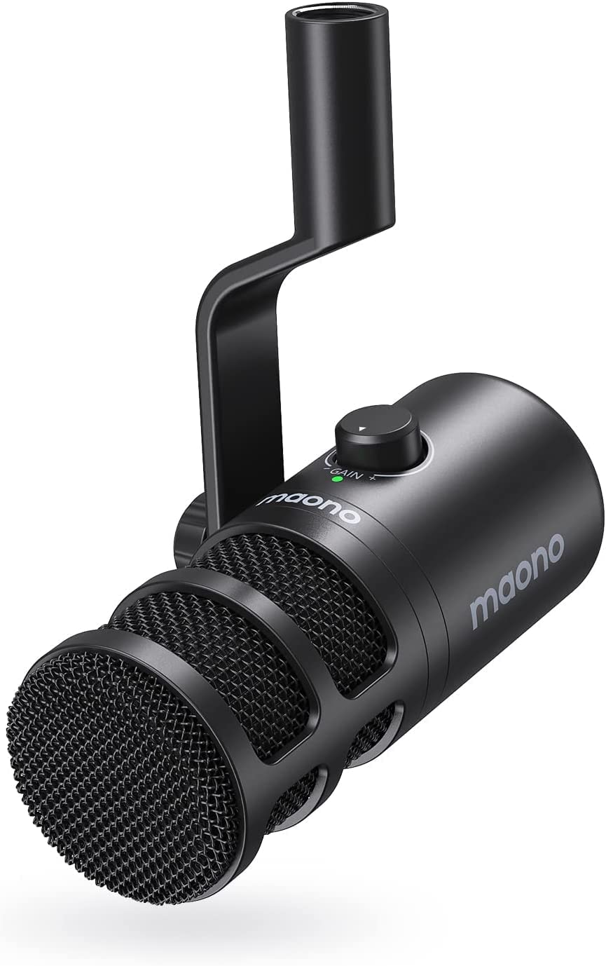Maono Podcast Recording Mic for YouTube. Dynamic Studio Microphone with ...