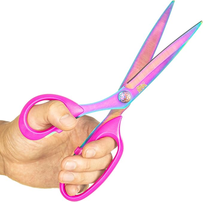 Amazon.com: DIGNITY Left Handed Scissors Adults,Titanium Coating Forged ...