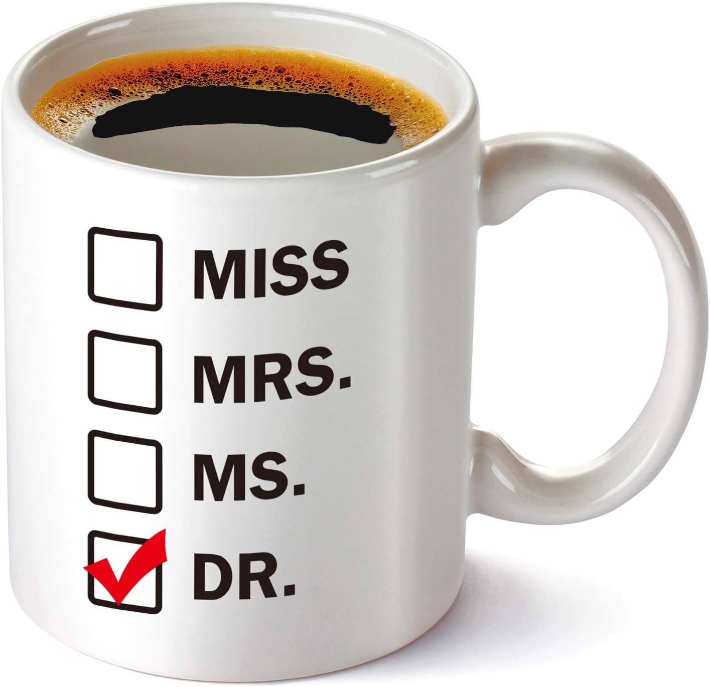 Amazon.com: Graduation Gift, Miss Mrs Ms Dr. Coffee Mug, Funny Unique ...