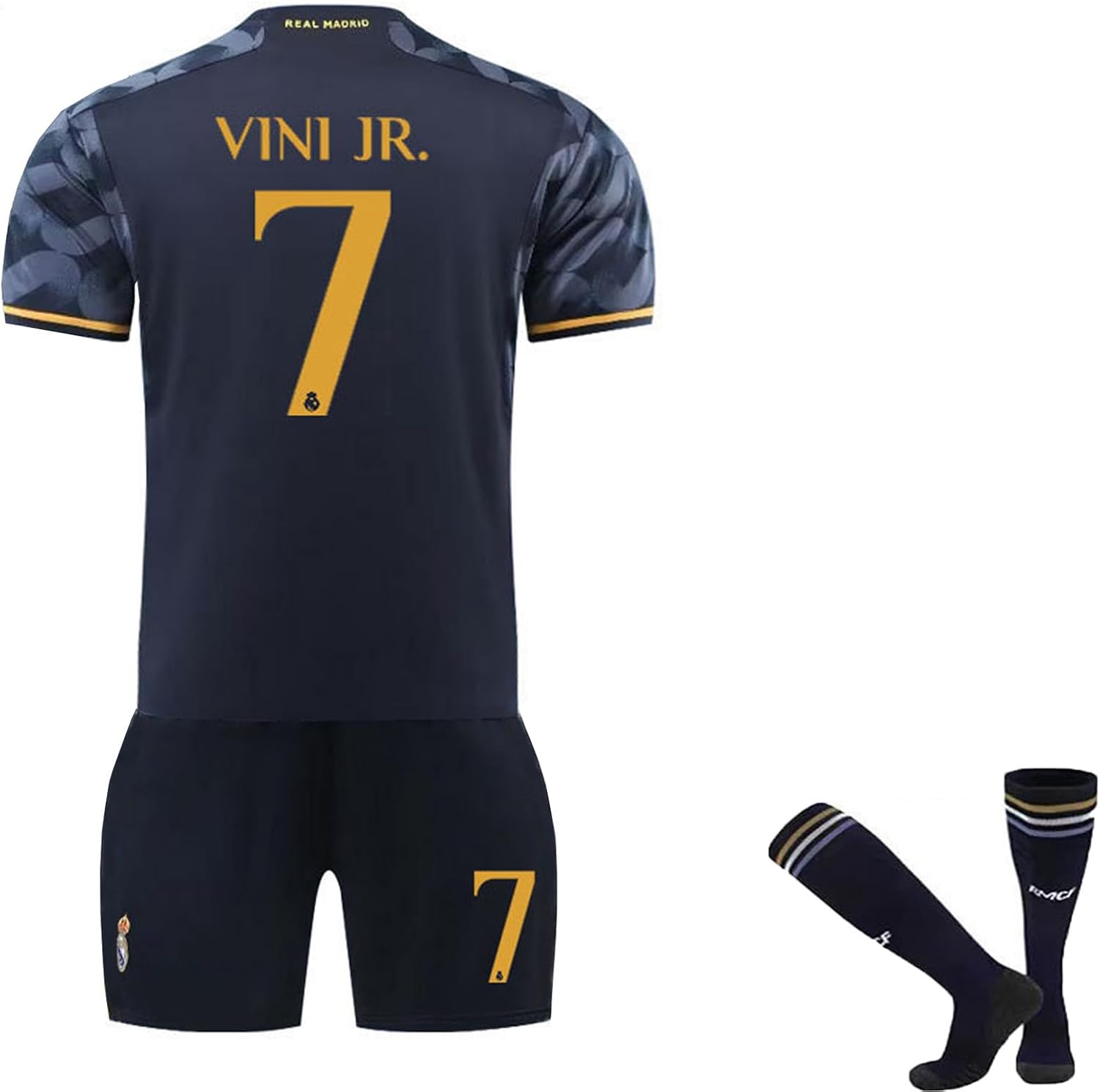 Amazon.com : UXPEU Soccer Jersey Boys Vini jr Jersey Kids #7 Football ...