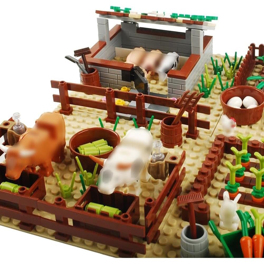 Snapklik.com : BAENRCY Farm Field Set Building Blocks Plant Animal ...