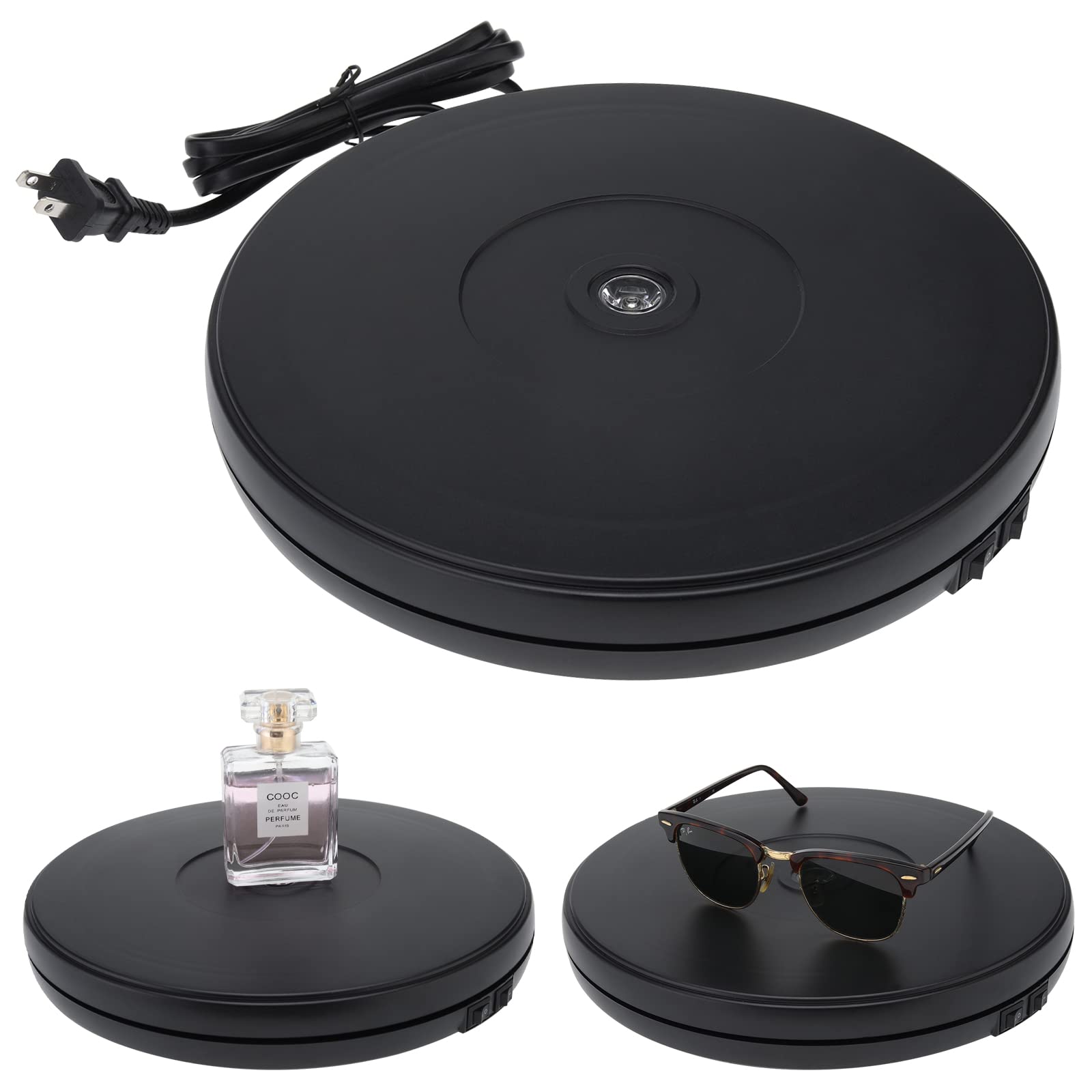 Amazon.com: Artilife 10Inch/25cm Diameter Black Electric Motorized ...