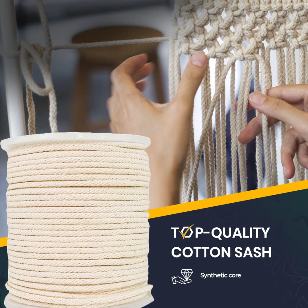 Snapklik.com : SGT KNOTS Cotton Sash Cord - All Purpose Rope For Window ...