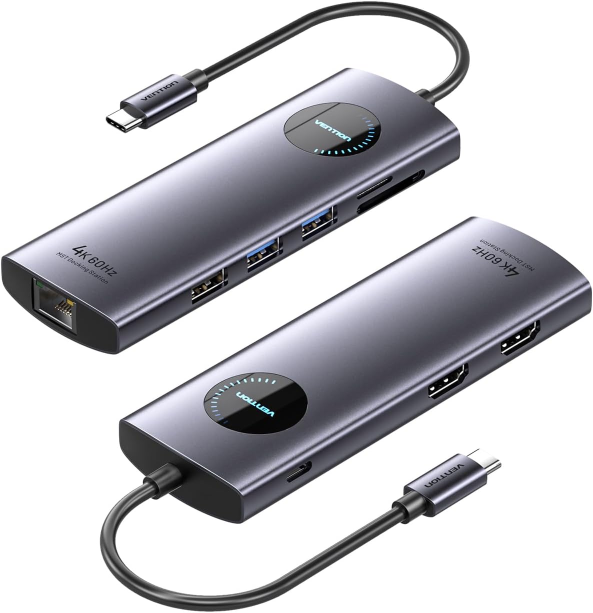 Amazon.com: VENTION USB C Docking Station Dual Monitor 4K@60Hz, USB C ...