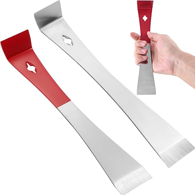 2 PcsStainless Steel Pry Bar, Metal Pry Bar, Stainless Steel Spatula ...