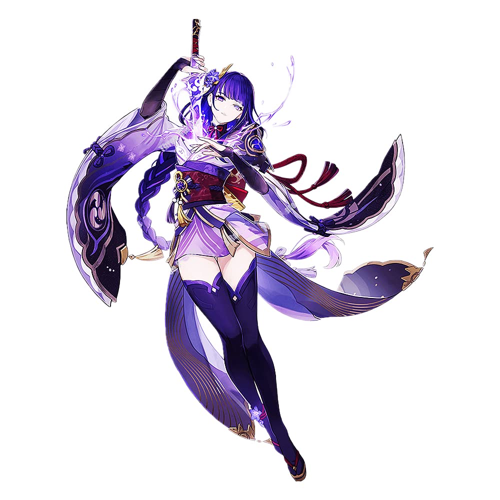 Buy Raiden Sho Cute Car Sticker Genshin Impact Cartoon Peeking Decals