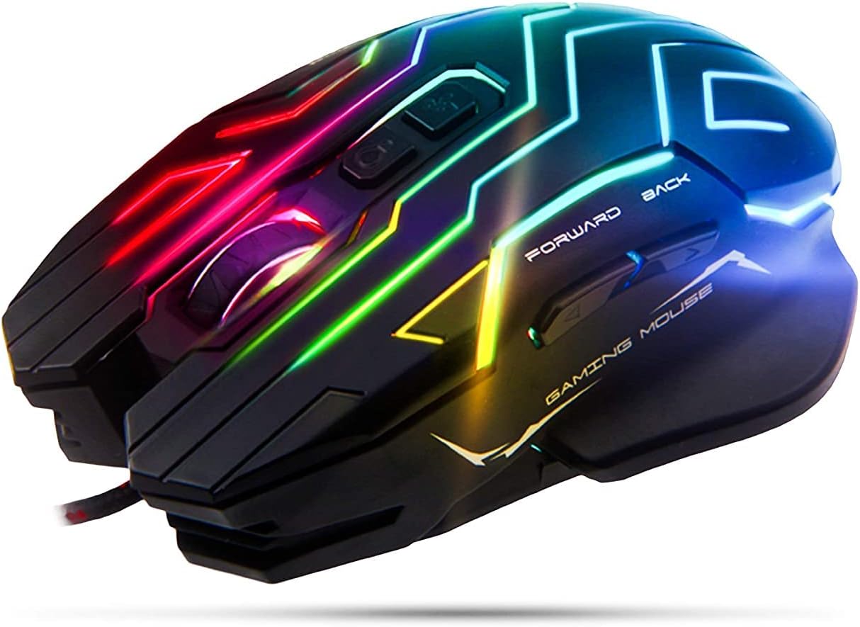 Amazon.in: Buy MFTEK Tag 1 2000 dpi LED Backlit USB Wired Gaming Mouse ...