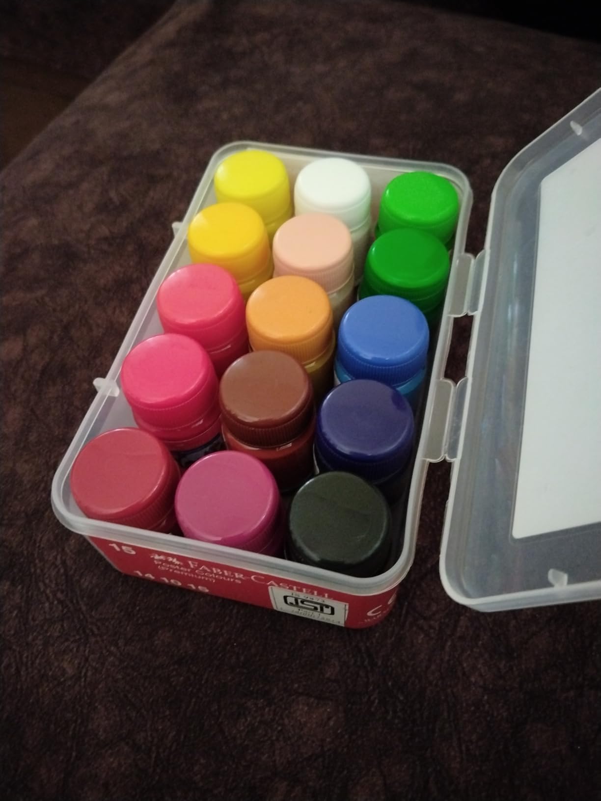 Faber-Castell Poster Color Plastic Box, Pack of 15 & Connector Pen Set ...