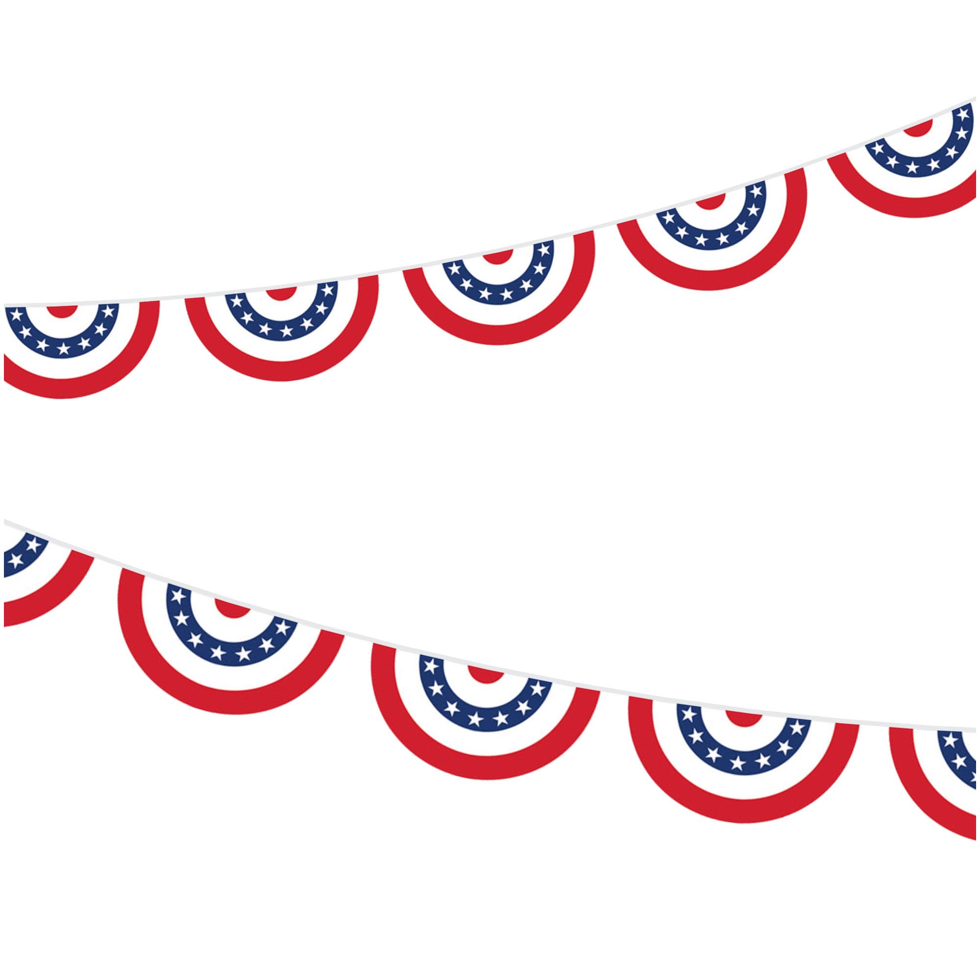 Amazon.com: Patriotic Garland Decorations (2 Pack) - American Flag ...