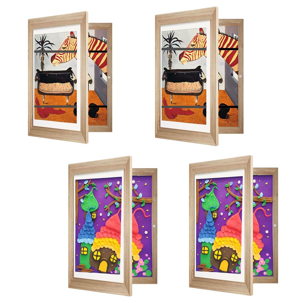 Lsxsyh Kids Artwork Frames Changeable, Kids Art Frames Front Opening ...