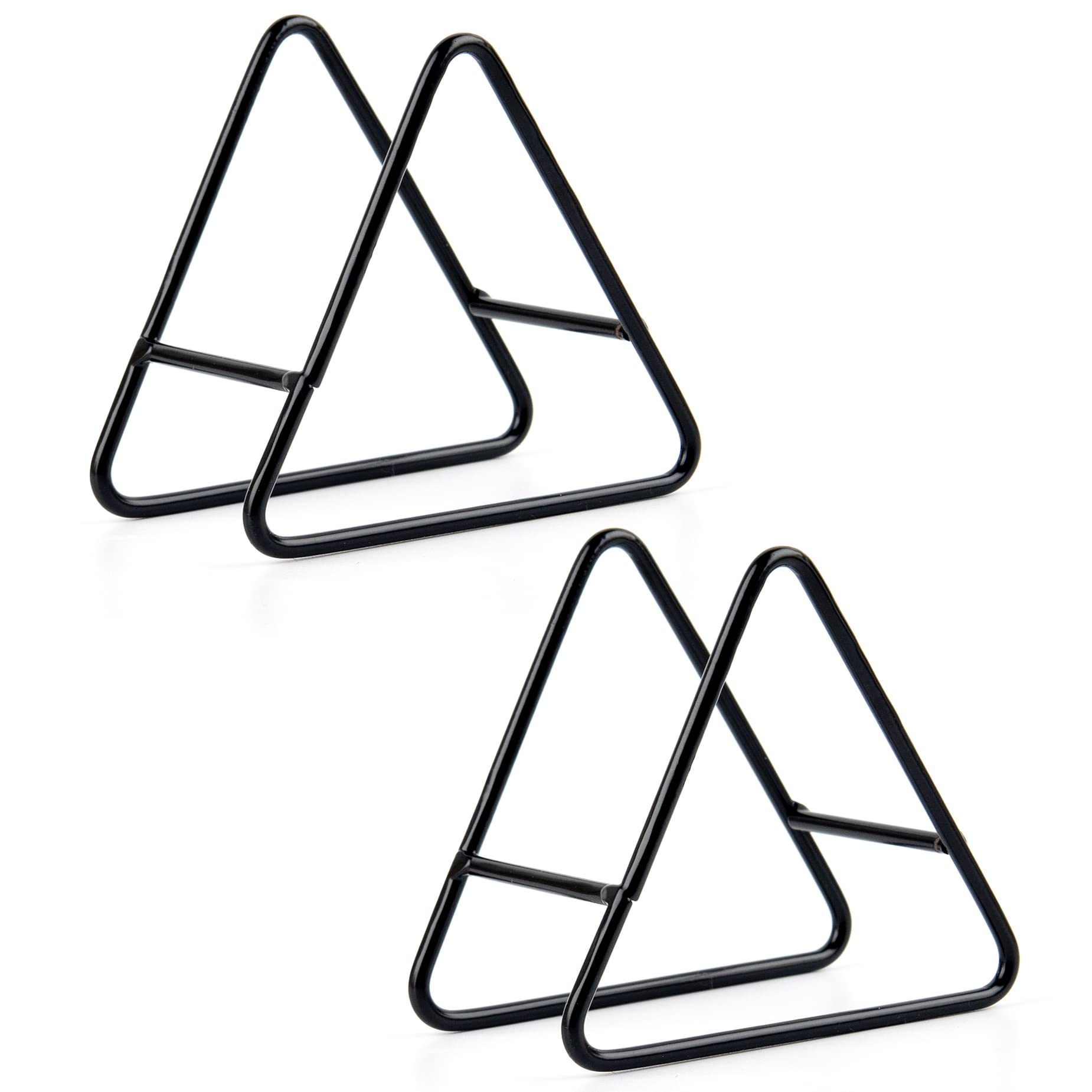 Amazon.com: Framendino, 2 Pack Black Coaster Holder Metal Triangle ...