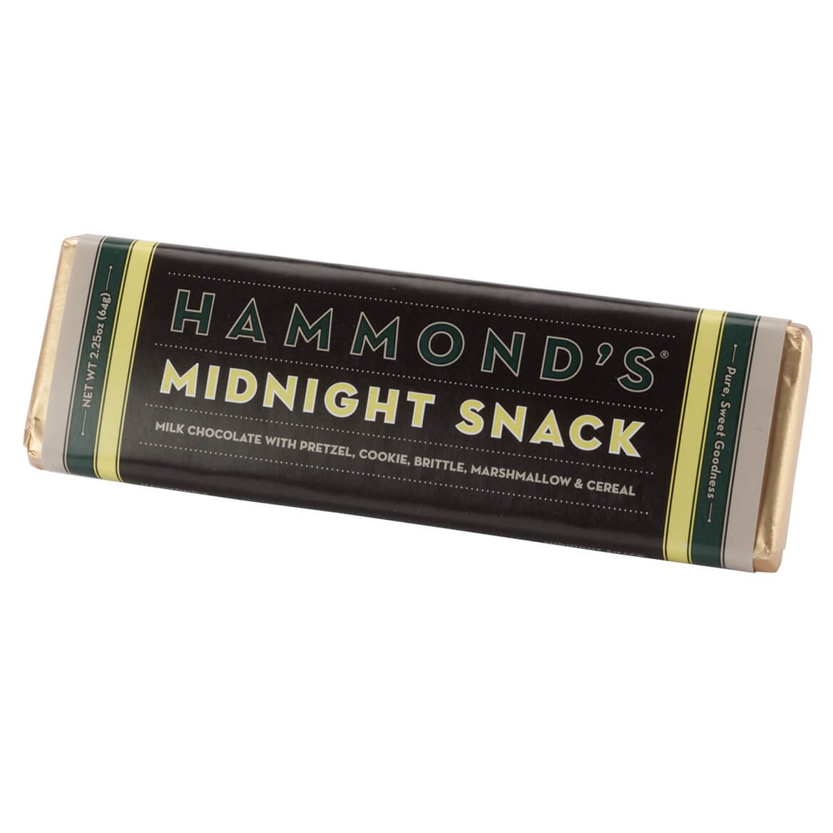 Amazon.com : Hammond's Candies Chocolate Bar 2.25oz Midnight Snack ...