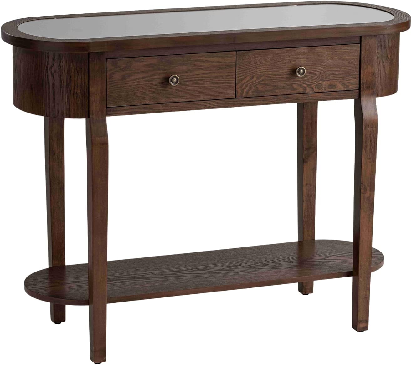 Amazon.com: SUNBURY 40 Inch Console Table with 2 Drawers, Narrow Sofa ...