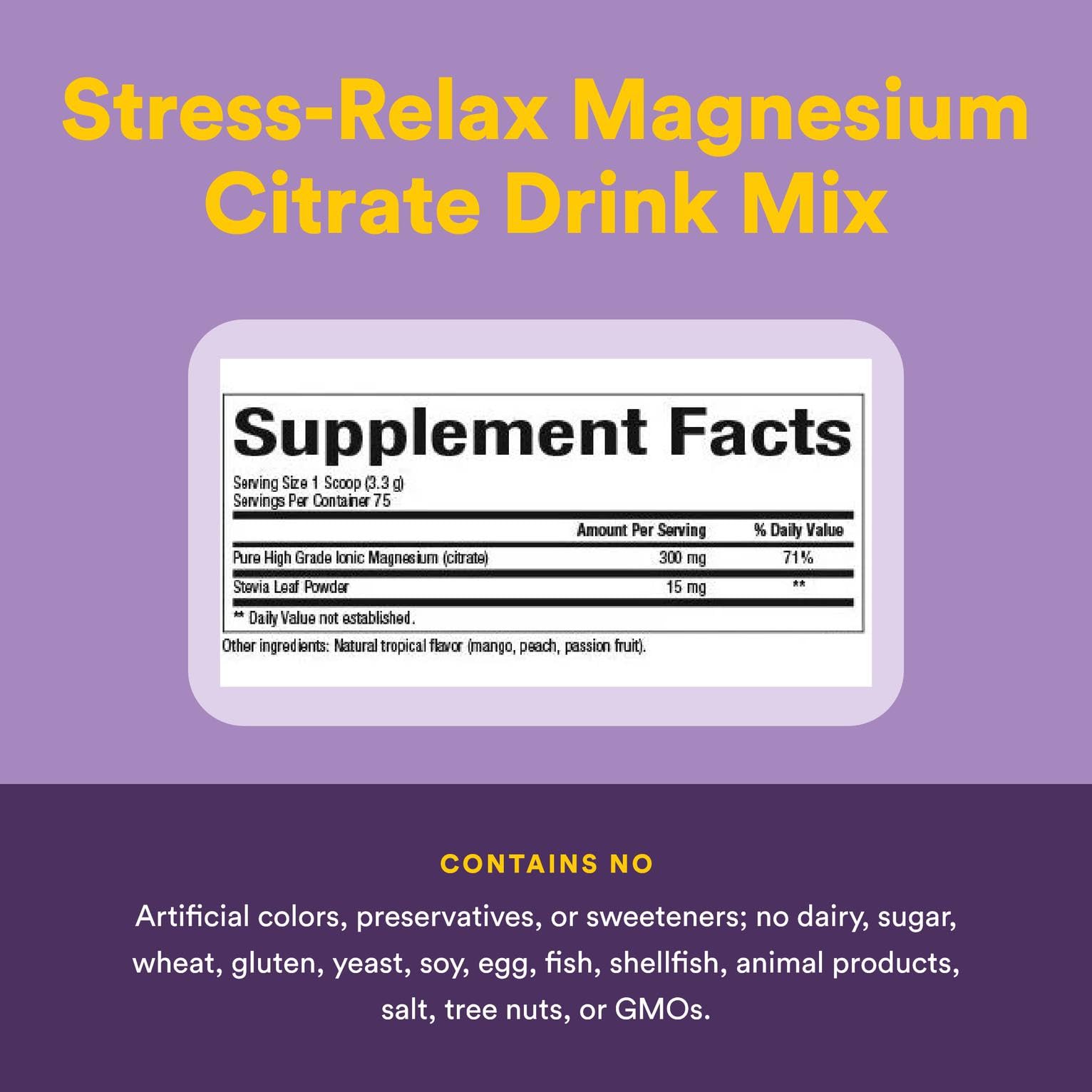 Snapklik.com : Stress-Relax Magnesium Citrate Drink Mix By Natural ...