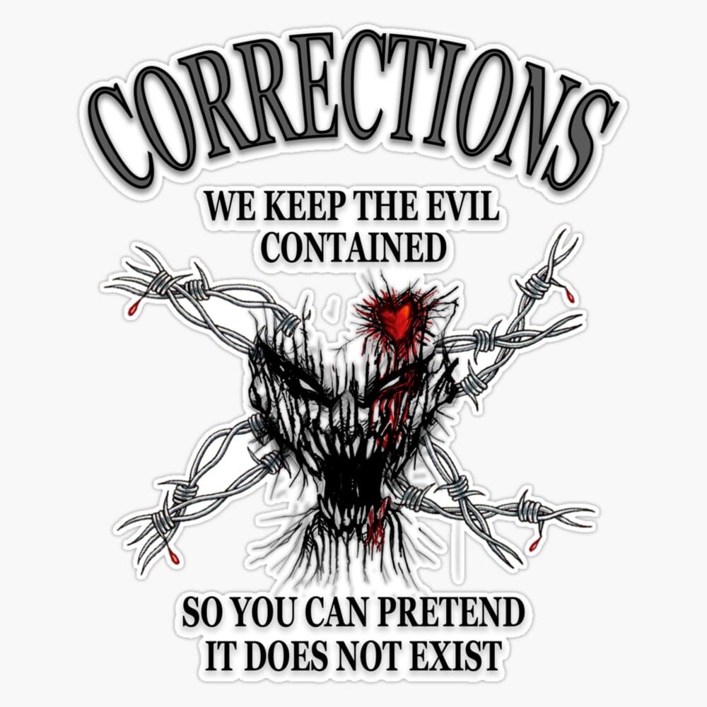 Amazon.com - Corrections Officers Keep Evil Contained Sticker Vinyl ...