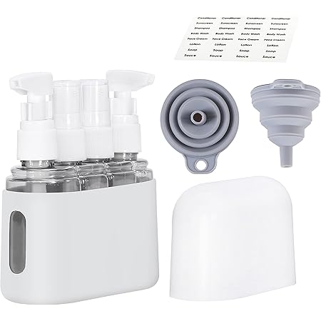 Amazon.com: Skycase Travel Bottle Set, 4 in 1 Travel Containers Set for ...