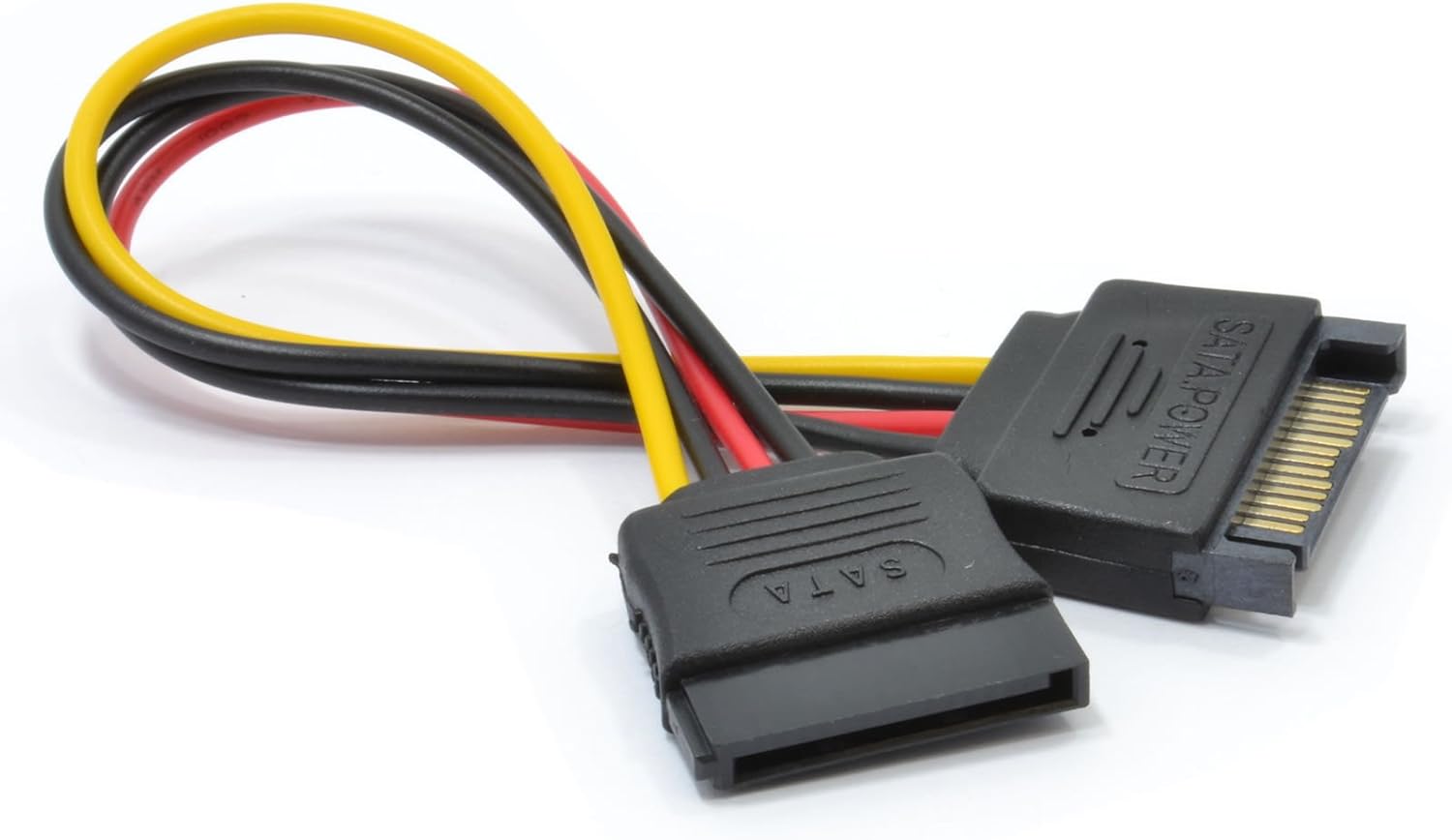 Amazon.com: [2 Pack] 15cm SATA Power Extension Cable for Internal Sata ...