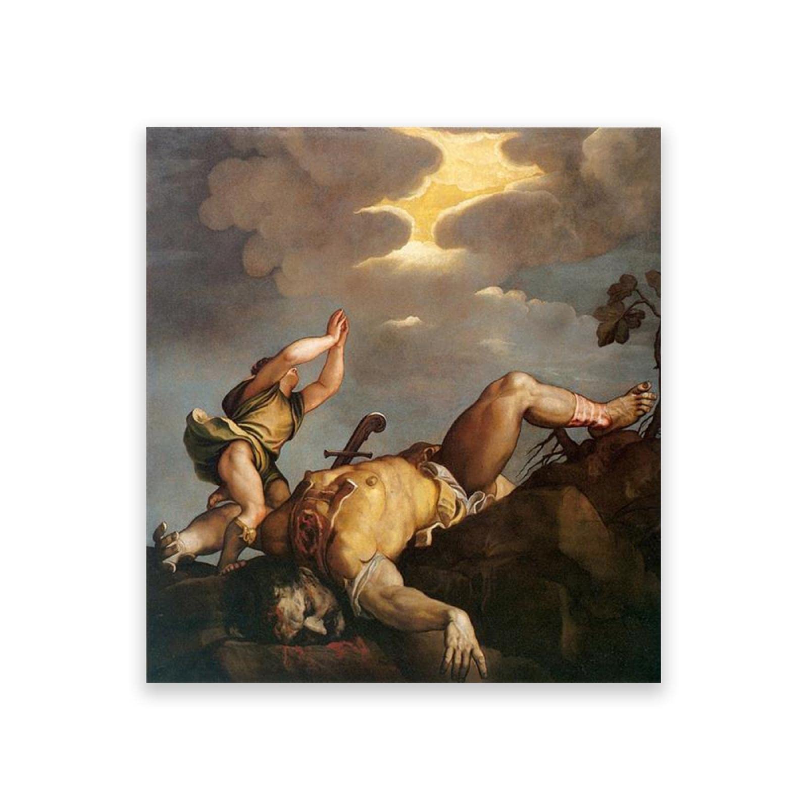 David And Goliath Painting CARAVAGGIO, DAVID AND GOLIATH FRAMED WALL