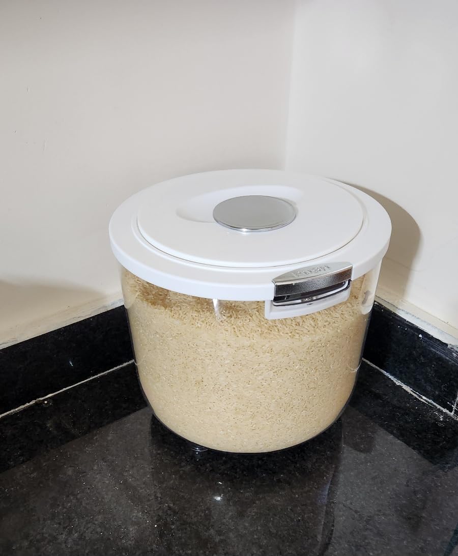 HomeEssentials Container for Kitchen Storage Set - 5KG Airtight Rice ...