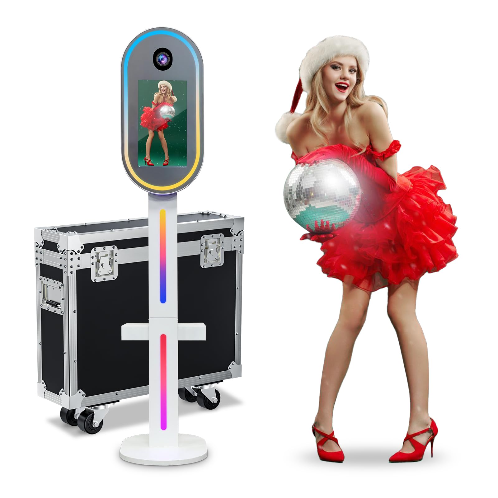 Amazon.com : Magic Mirror Photo Booth 15.6 Inch with RGB Light, DSLR ...