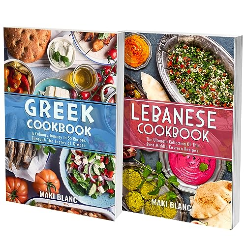 Amazon.com: Lebanese And Greek Cookbook: 2 Books In 1: 90 Recipes For ...